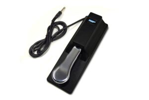 hqrp sustain pedal compatible with casio wk-220 wk-225 lk-50 lk-55 lk-73 lk-230 lk-160 lk-165 lk-240 lk-270 lk-280 xw-p1 xw-g1 wk-200 wk-1300 wk-240 wk-245 wk-7600 keyboards