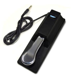 HQRP Sustain Pedal compatible with Casio WK-220 WK-225 LK-50 LK-55 LK-73 LK-230 LK-160 LK-165 LK-240 LK-270 LK-280 XW-P1 XW-G1 WK-200 WK-1300 WK-240 WK-245 WK-7600 Keyboards