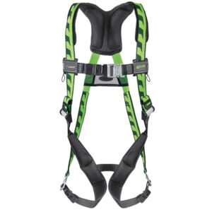 honeywell ac-qc/ugn miller by universal duraflex aircore full body style harness with back d-ring, quick connect leg and chest strap buckle and sub-pelvic strap, 73.3252 fl. oz., 5.6" x 15.6" x 9"