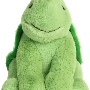 Aurora® Cuddly Turtle Stuffed Animal - Cozy Comfort - Endless Snuggles - Green 14 Inches