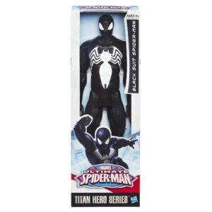 Spider-Man Marvel Ultimate Spider-Man Titan Hero Series Black Suit Spider-Man Figure - 12 Inch