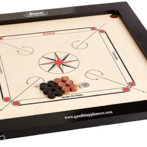 Surco Classic Kids Size Carrom Board with Coins and Striker, 4mm