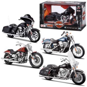 maisto 1:12 h-d motorcycles asst