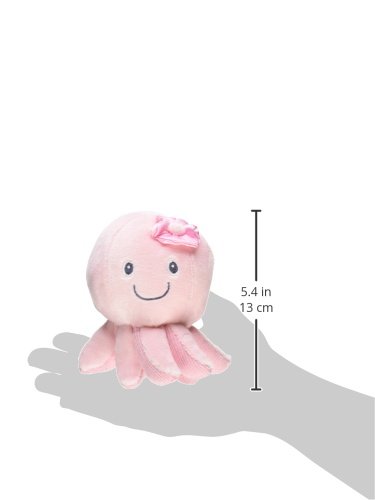 Gund Baby Sleepy Seas Rattle, Pink Octopus, 3"