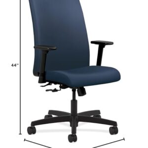 HON Ignition Series Mid-Back Work Chair - Upholstered Computer Chair for Office Desk, Ocean (HIWM1)