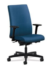 hon ignition series mid-back work chair - upholstered computer chair for office desk, regatta (hiwm3)