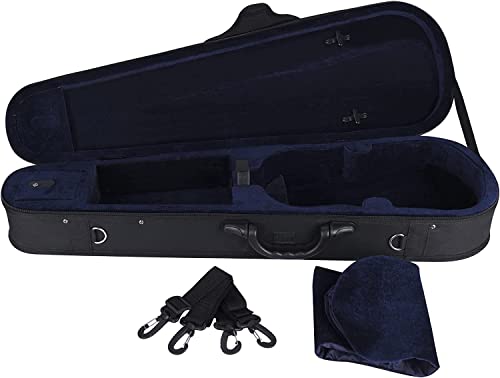 ADM 4/4 Full Size Violin Hard Case Basic Professional Triangular Shape Backpack, Super Light Suspension, Black