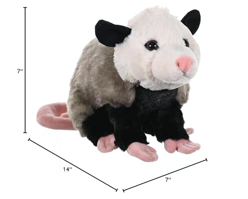 Wild Republic Opossum Plush, Stuffed Animal, Plush Toy, Gifts for Kids, Cuddlekins 12 Inches