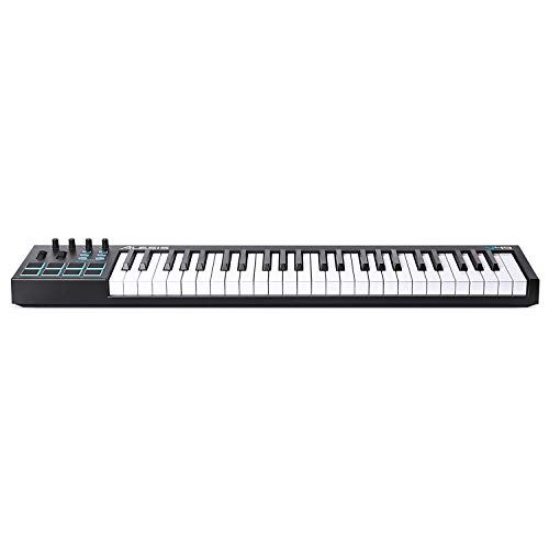 Alesis V49 - 49 Key USB MIDI Keyboard Controller with 8 Backlit Pads, 4 Assignable Knobs and Buttons, Plus a Professional Software Suite Included