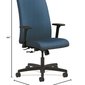 HON Ignition Series Mid-Back Work Chair - Upholstered Computer Chair for Office Desk, Regatta (HIWM1)