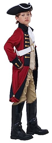 California Costumes Boys British Redcoat Costume - Medium (8-10), Red