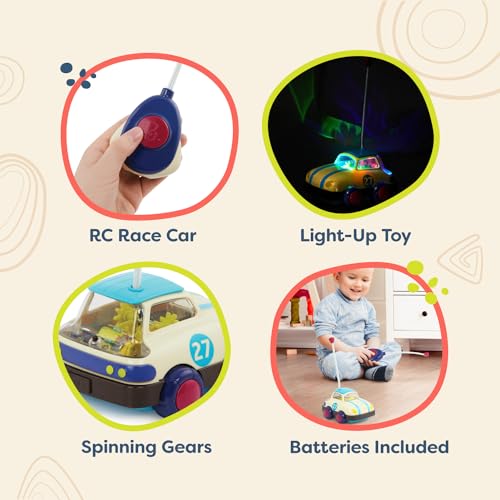 B. toys- Rally Ripster- Vehicles- One Button Remote Control Light-Up Toy Car for Babies & Toddlers- 12 months +