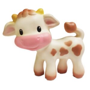 infantino teether toy, squeeze & teethe cow