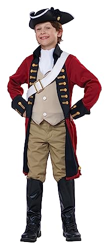 California Costumes Boys British Redcoat Costume - Medium (8-10), Red