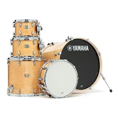 Yamaha 5pc Shell Pack with a 20" Kick 14” Snare Drum in Natural Wood for Students and Working Drummers, (SBP0F50NW)