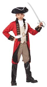 california costumes boys british redcoat costume - medium (8-10), red