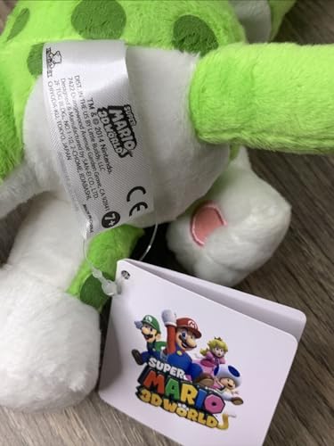 Little Buddy Super Mario Neko Cat Luigi Plush, 10""", Multi-Colored