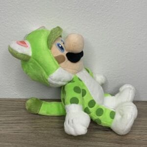 Little Buddy Super Mario Neko Cat Luigi Plush, 10""", Multi-Colored