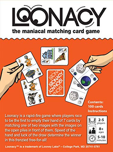 Loonacy Card Game - Maniacal Matching for 2-5 Players