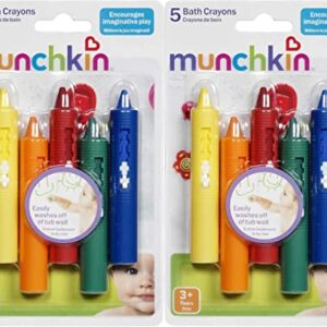 Munchkin 5 Piece Bath Crayons Set (Pack of 2)