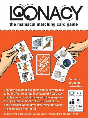 Loonacy Card Game - Maniacal Matching for 2-5 Players