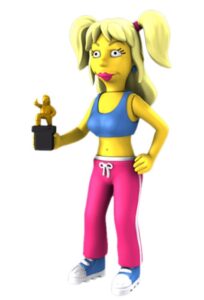 neca simpsons 25th anniversary - britney spears 5" action figure series 2