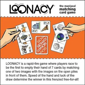 Loonacy Card Game - Maniacal Matching for 2-5 Players