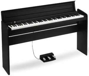 korg 88 key lifestyle piano black (lp180bk)