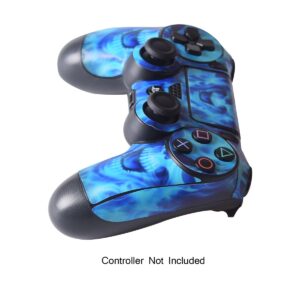 GameXcel Skins Compatible with PS4 Controller - Stickers Compatible with Playstation Dualshock 4 - Decals Cover Skin Accessories Compatible with PS4 Slim Controllers - Blue Daemon