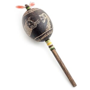 peruvian amazon gourd rattle - four directions-small