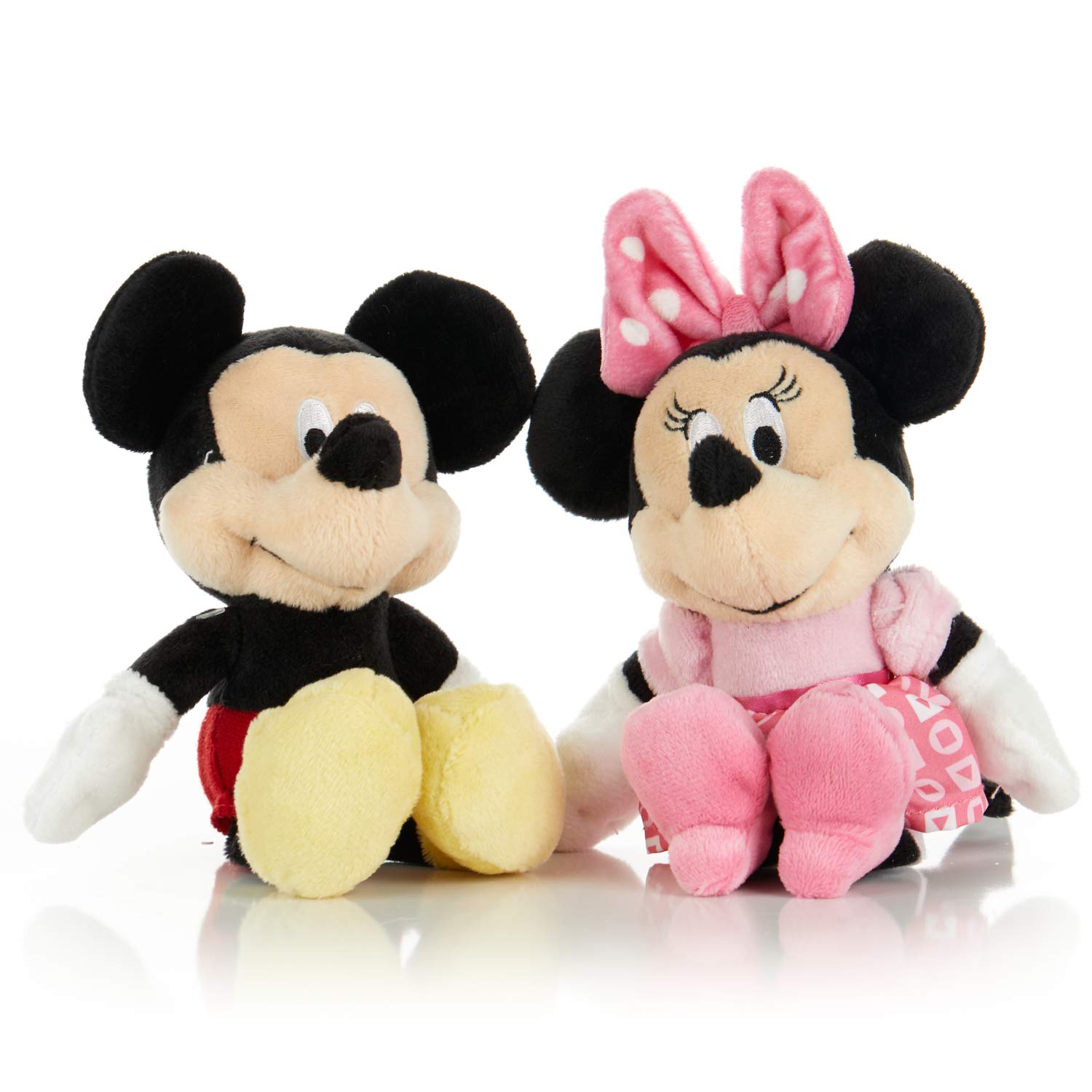 Disney Baby Mickey Mouse Stuffed Animal Plush Toy Mini Jingler, 6.5 inches