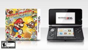 nintendo 3ds system and paper mario: sticker star bundle