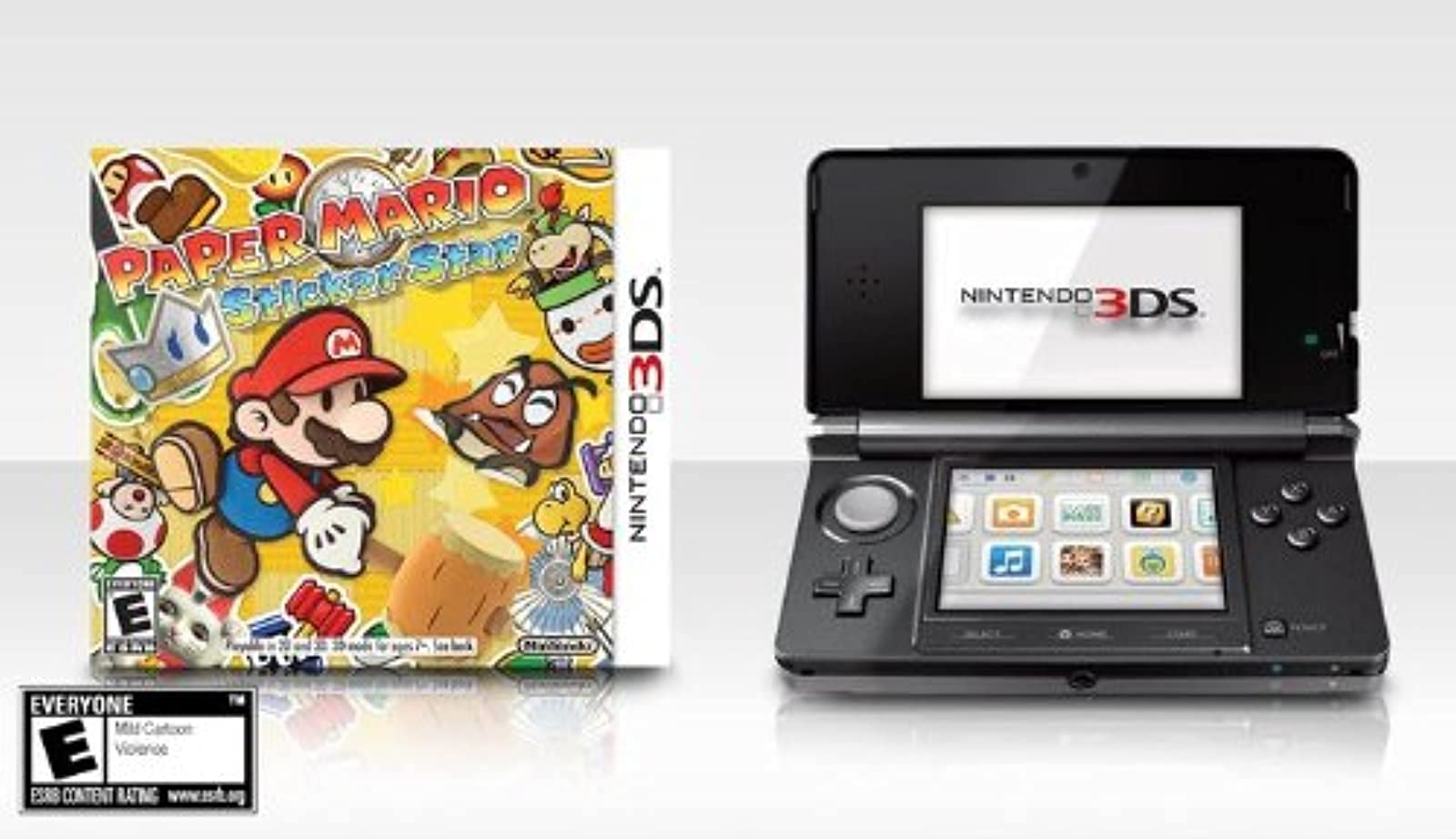 Nintendo 3DS System and Paper Mario: Sticker Star Bundle