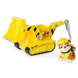 paw patrol - rubble’s diggin’ bulldozer - figure & vehicle