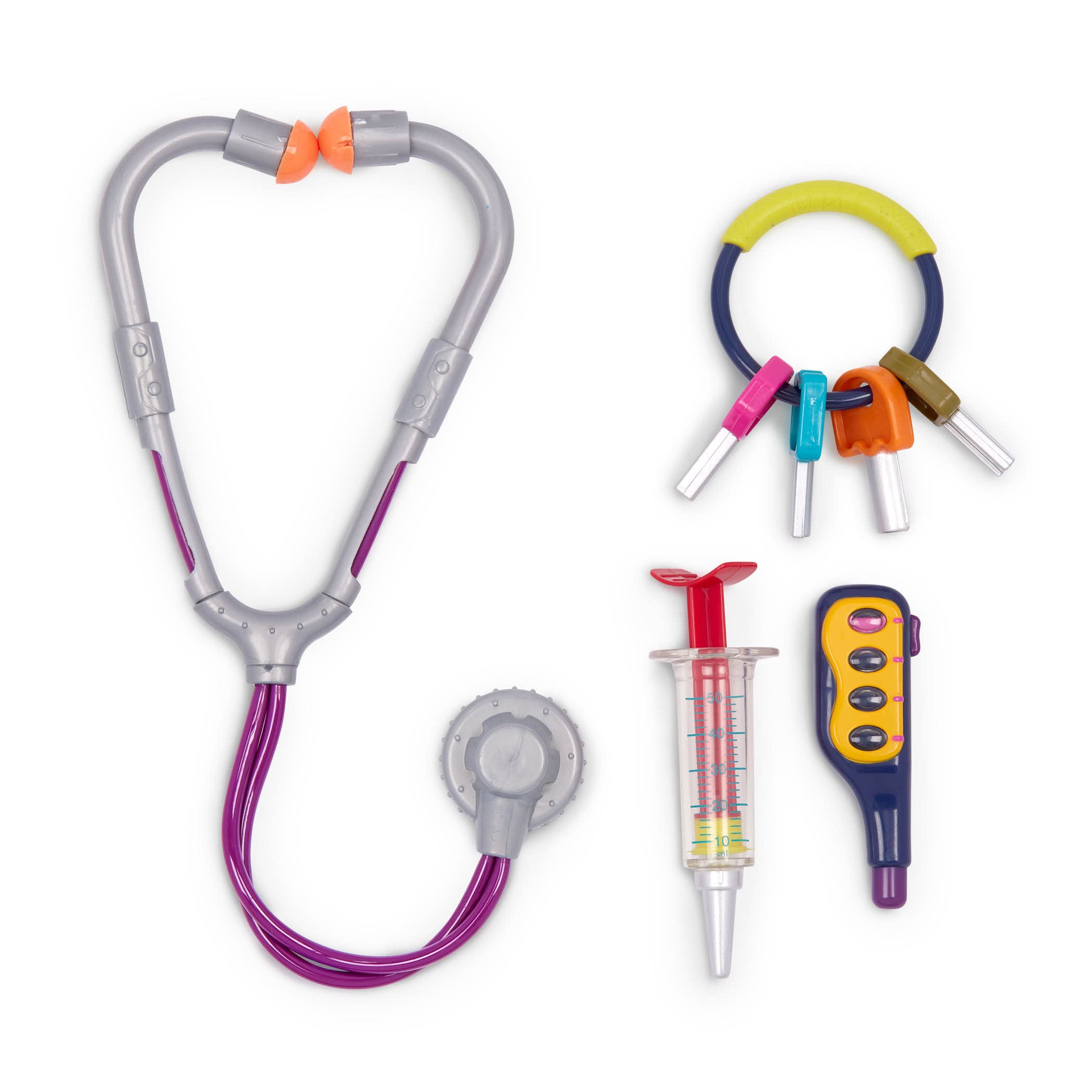 B. toys - Toy Vet Set For Toddlers, Kids - Pet Care Set - Pretend Play Set - Vet Clinic, Tools, Plush Toys - 2 years + - Pet Vet