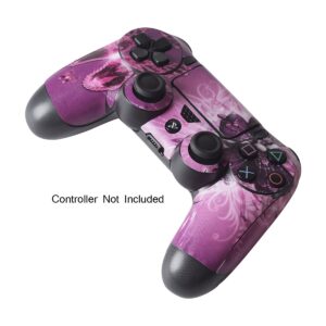 GameXcel Skins Compatible with PS4 Controller - Stickers Compatible with Playstation Dualshock 4 - Decals Cover Skin Accessories Compatible with PS4 Slim Controllers - Lavende Butterfly