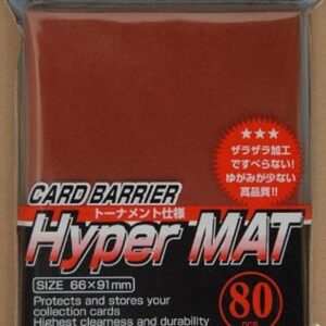 KMC Hyper Matte Sleeves (80-Pack), Red