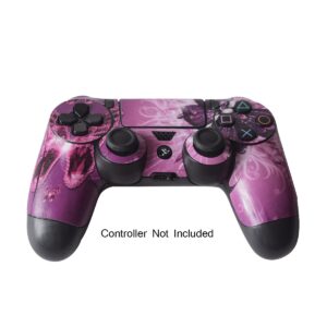 GameXcel Skins Compatible with PS4 Controller - Stickers Compatible with Playstation Dualshock 4 - Decals Cover Skin Accessories Compatible with PS4 Slim Controllers - Lavende Butterfly