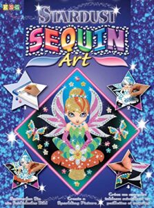 sequin art stardust, fairy princess, sparkling arts and crafts w/glitter, creative crafts