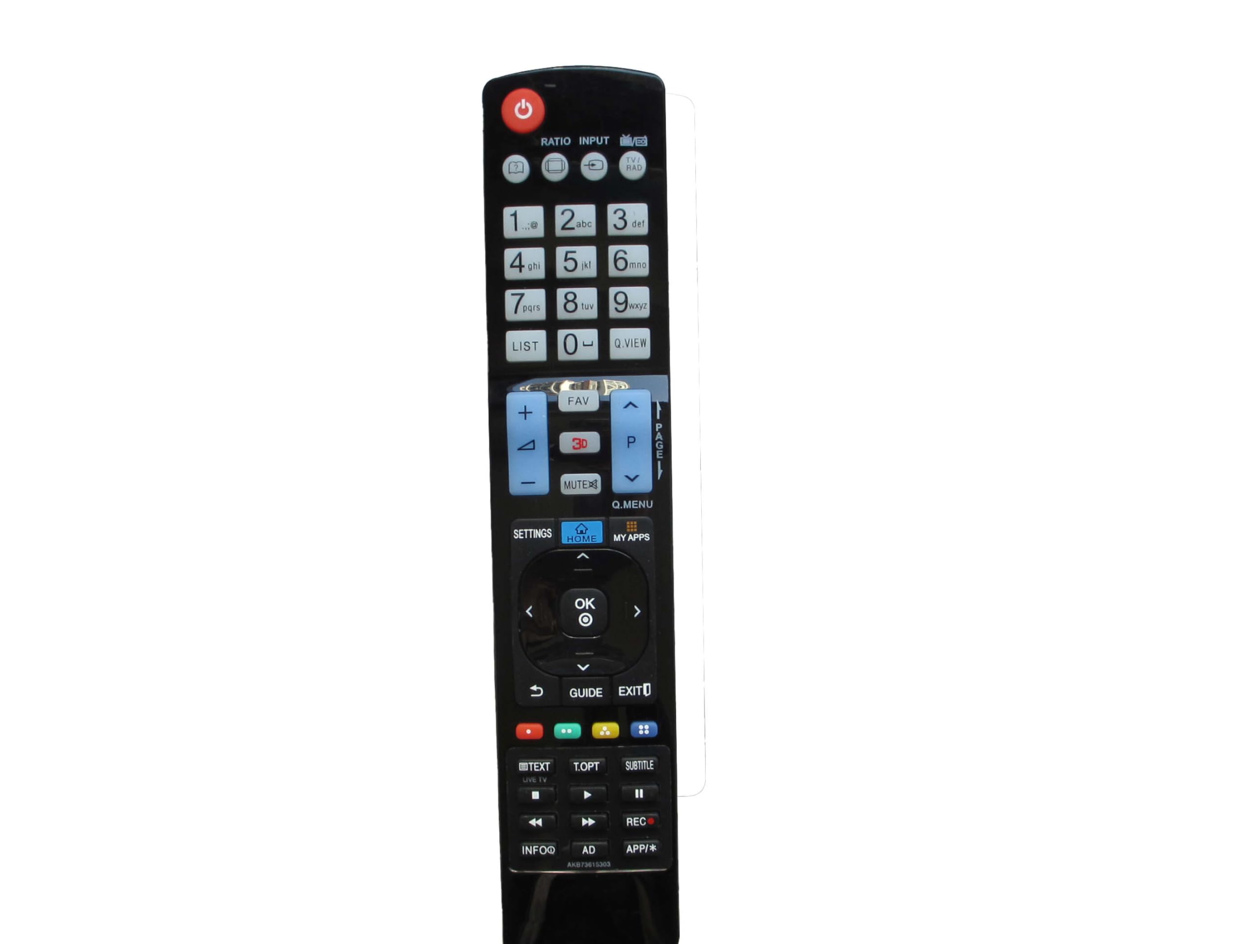 HCDZ Replacement Remote Control for LG 55LK550 47LK520 32LM6690-TC 32LM6690-CC 32LM669Y-TC Plasma LCD LED HDTV TV