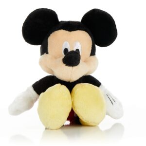 disney baby mickey mouse stuffed animal plush toy mini jingler, 6.5 inches