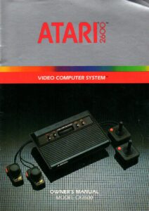 atari 2600 system instruction booklet (atari 2600 manual only - no game) pamphlet - no game included