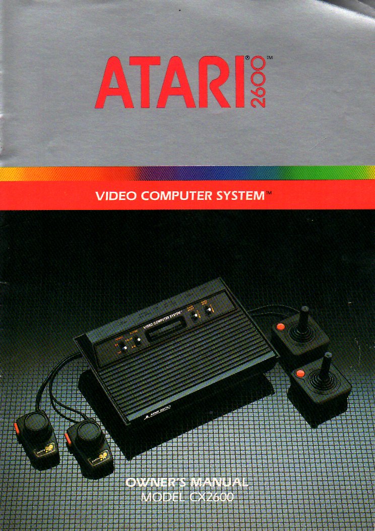 Atari 2600 System Instruction Booklet (Atari 2600 Manual ONLY - NO GAME) Pamphlet - NO GAME INCLUDED