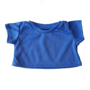 Blue Basic Tee Shirt Teddy Bear Clothes Fit 14" - 18" Build-a-Bear and Make Your Own Stuffed Animals