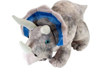 wild republic triceratops plush, dinosaur stuffed animal, plush toy, gifts for kids, dinosauria 10 inches