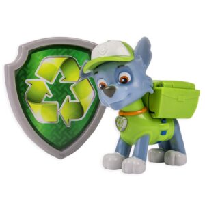 paw patrol action pack pup & badge, rocky