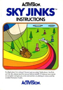 sky jinks atari 2600 instruction booklet (atari 2600 manual only - no game) pamphlet - no game included