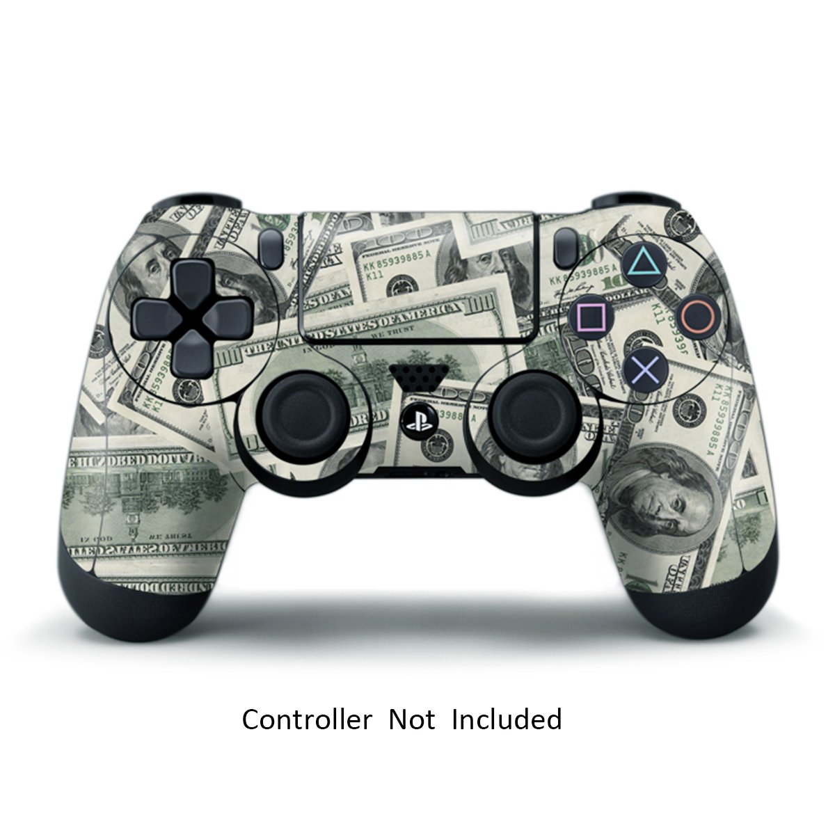 GameXcel Skins Compatible with PS4 Controller - Stickers Compatible with Playstation Dualshock 4 - Decals Cover Skin Accessories Compatible with PS4 Slim Controllers - Big Ballin