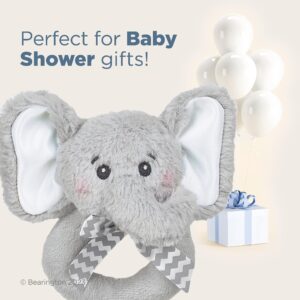 Bearington Collection Baby Lil' Spout, 5.5 Inch Gray Elephant Plush Stuffed Animal, Baby Elephant Baby Stuff