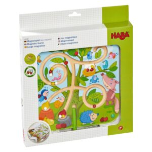 HABA Tree Maze Wooden Magnetic Puzzle Game - Develops Fine Motor Skills & Color Recognition